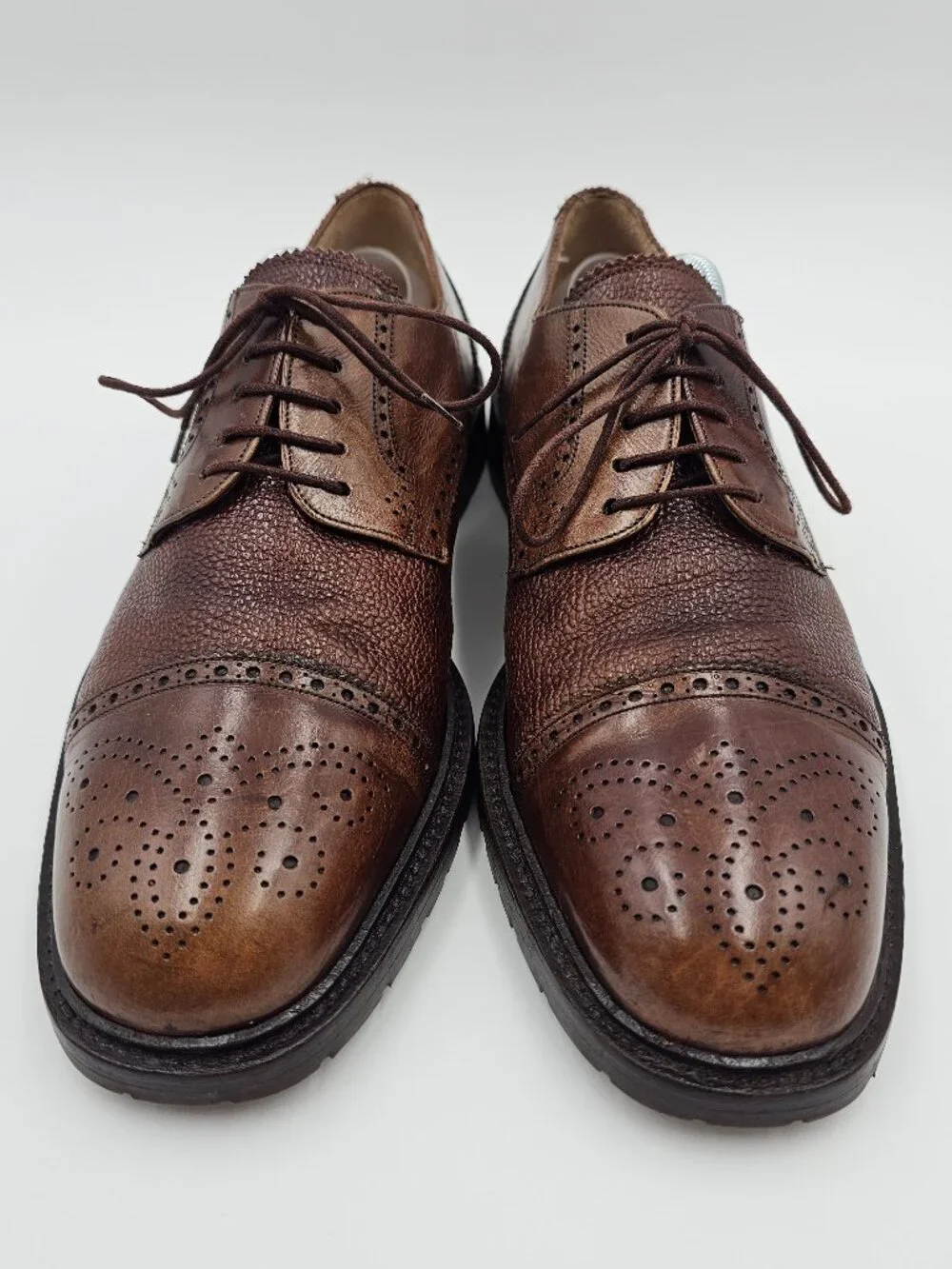 Mezlan | Shoes | Mezlan Andrew Aged Brown Cap Toe Brogue Oxford Dress ...